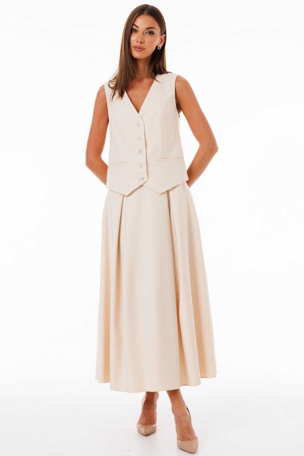 Костюм с юбкой 4234-4235-08 Kivviwear купить в интернет магазине | в наличии